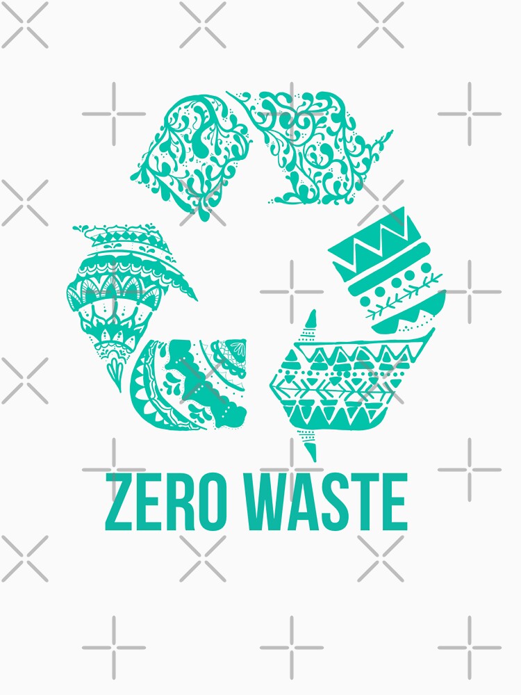 "Zero Waste" T-shirt by Khattaata | Redbubble