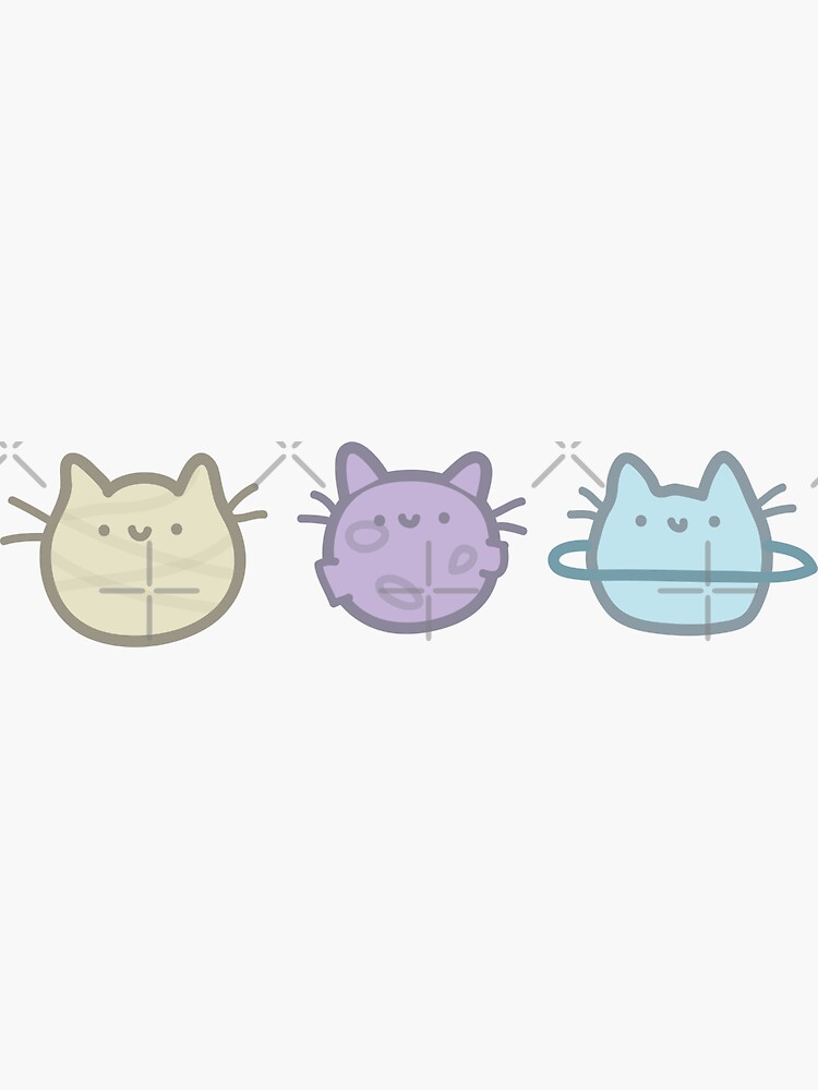 "planet cats" Sticker for Sale by TeaBag114 | Redbubble