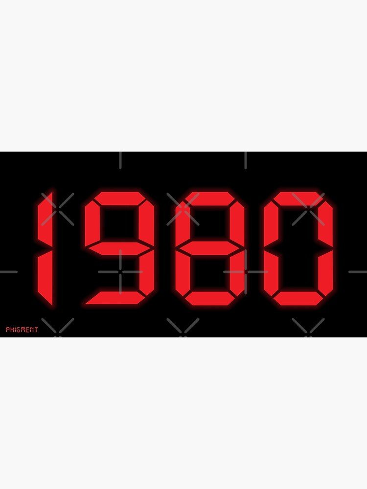 "1980 LED - Made In The 80s" Poster by phigment-art | Redbubble