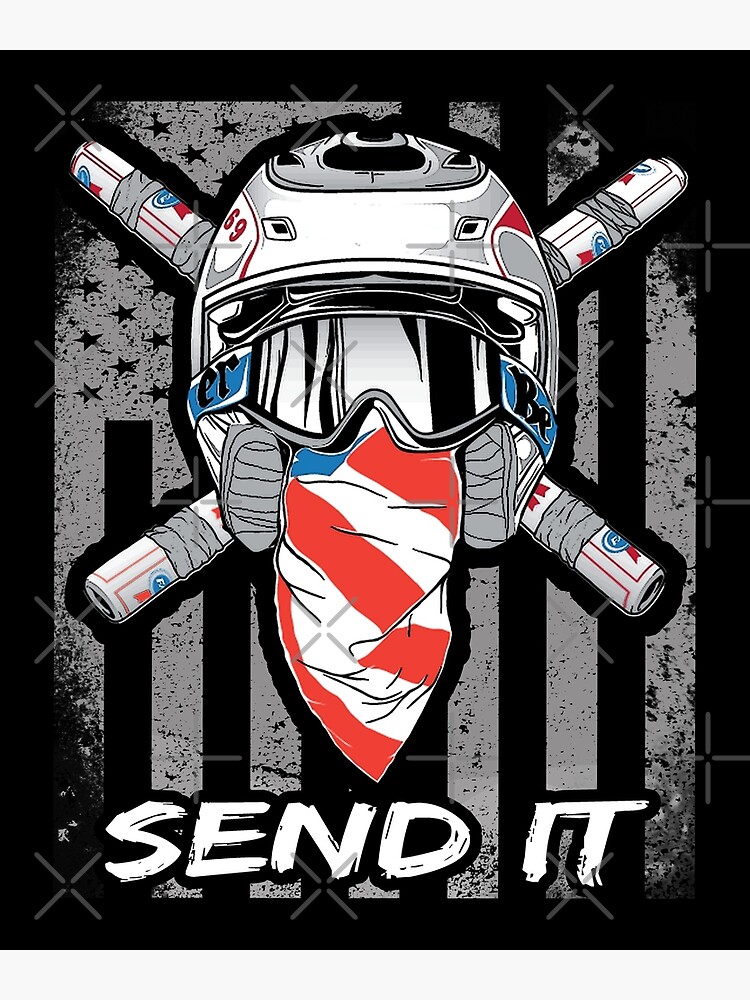 Póster «Ronnie Mac 69 Fan Art Bandera Americana Tío Ron 2 Stroke Legend ...