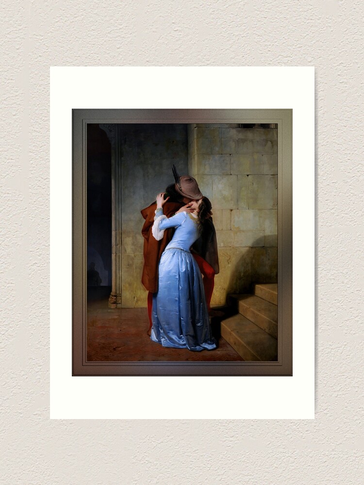 "The Kiss by Francesco Hayez - Old Masters Reproduction" Art Print by ...