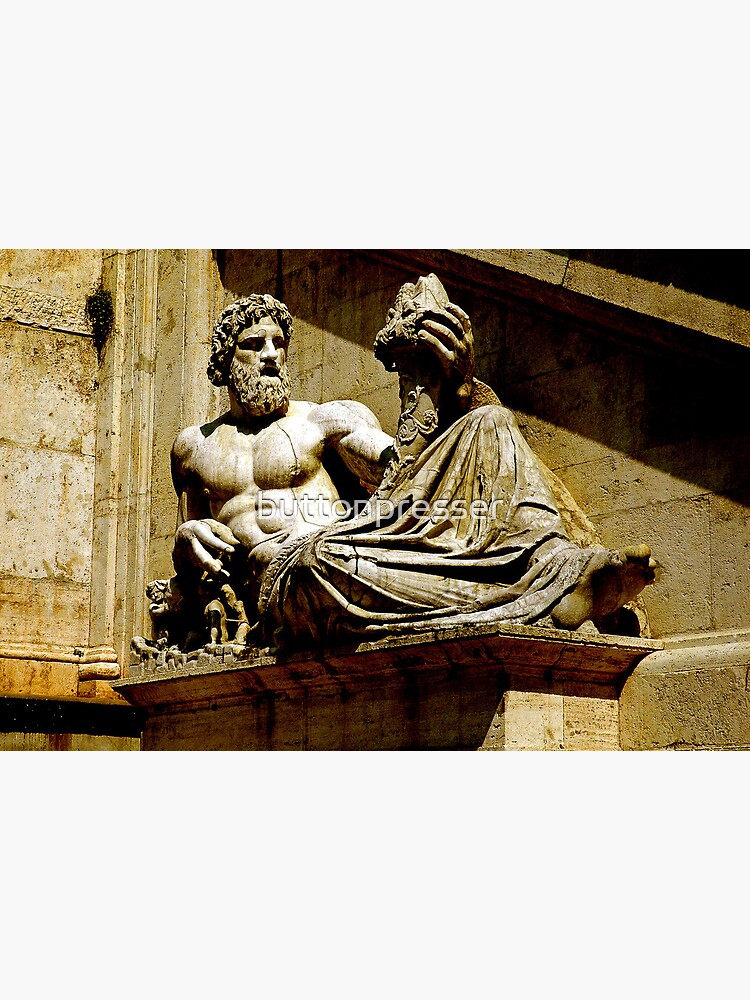 "Statue of Tiberinus, Rome" Poster by buttonpresser | Redbubble