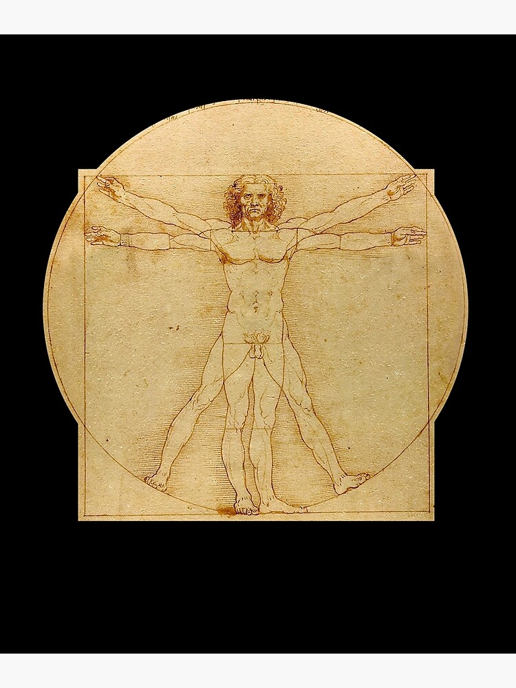 "Leonardo da Vinci - Vitruvian Man " Art Print by vladocar | Redbubble