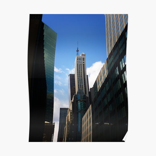 "The Banco Santander Building and the Dumont Skyscraper, New York City ...