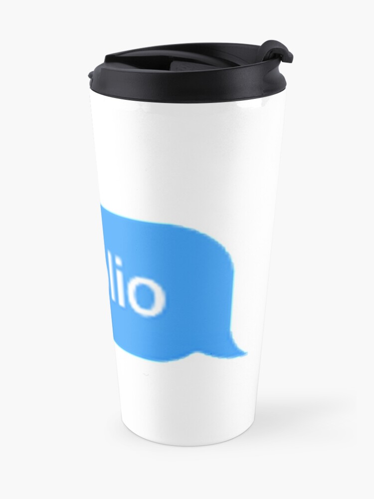 "Coolio Text" Travel Coffee Mug for Sale by megansisson | Redbubble