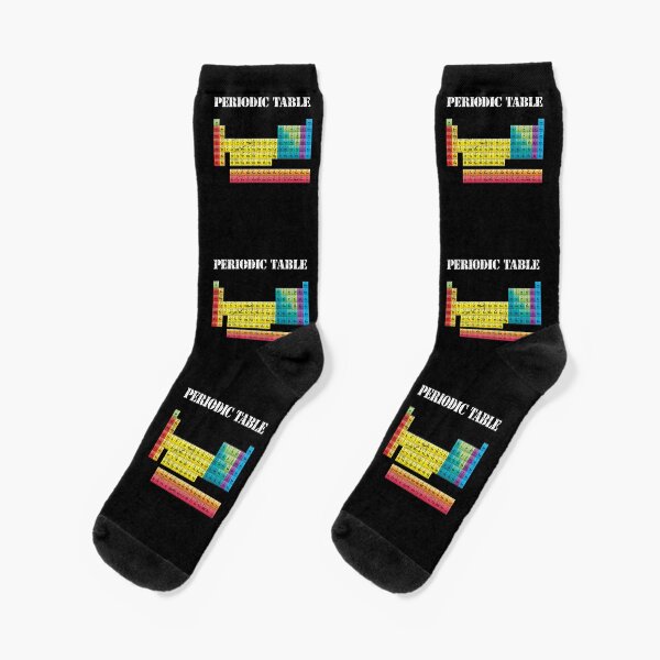 "Vintage Periodic Table" Socks for Sale by vladocar | Redbubble