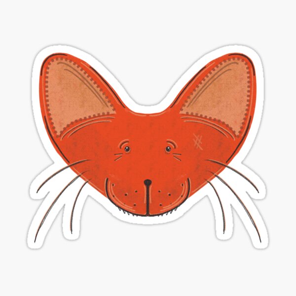 "Mr. Whiskers" Sticker for Sale by MrMooseyMan | Redbubble