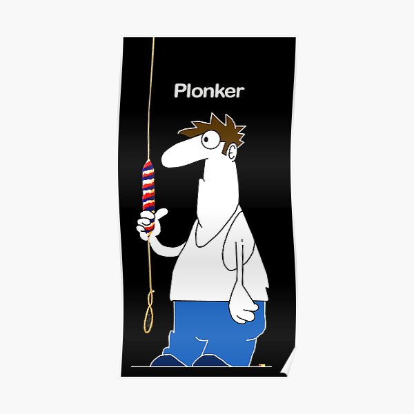 "Bell Ringing Plonker (Dark background)" Poster by Grandsire | Redbubble