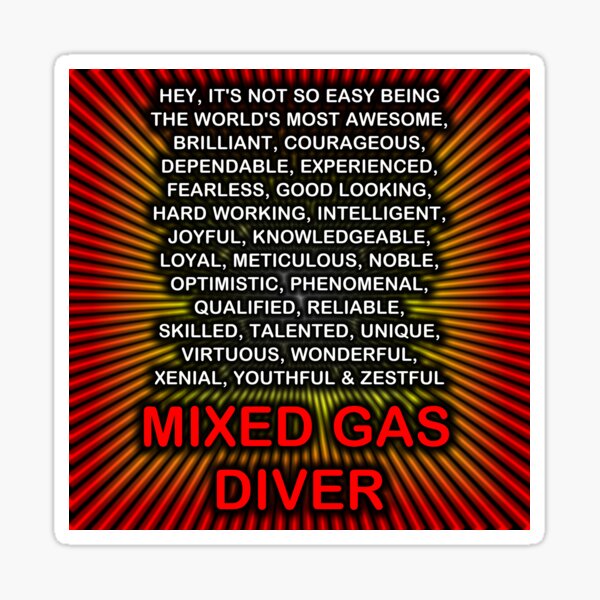 Commercial Diver Stickers | Redbubble