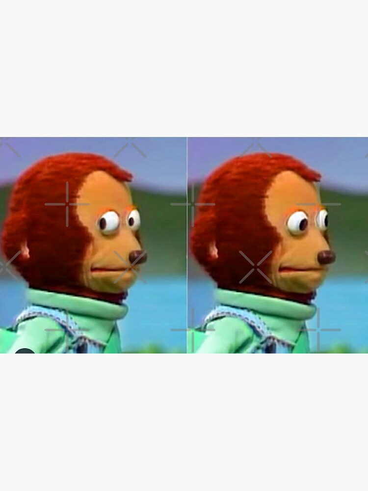 "Kento monkey muppet meme" Sticker by thewisekitty | Redbubble