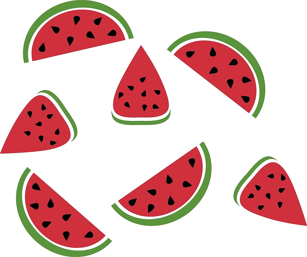 "Cute Simple Modern Watermelon Slices" by kristinedesigns | Redbubble
