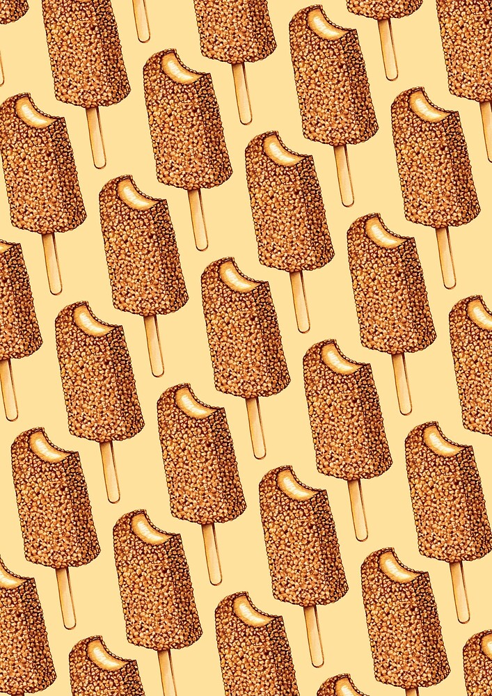 "Golden Gaytime Pattern" by Kelly Gilleran | Redbubble