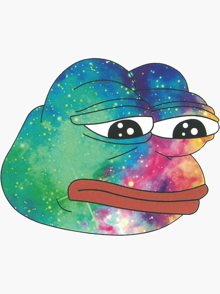 "Space Pepe Sticker" Sticker for Sale by schneiderdesign | Redbubble