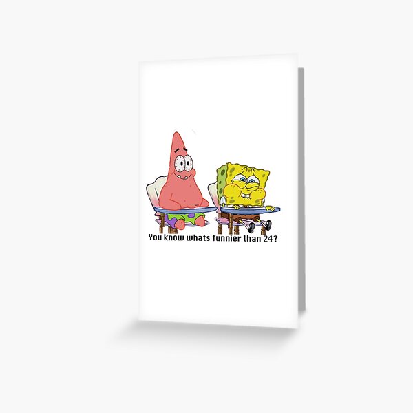 Spongebob Greeting Cards | Redbubble