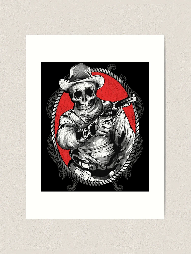 Skeleton Cowboy Outlaw
