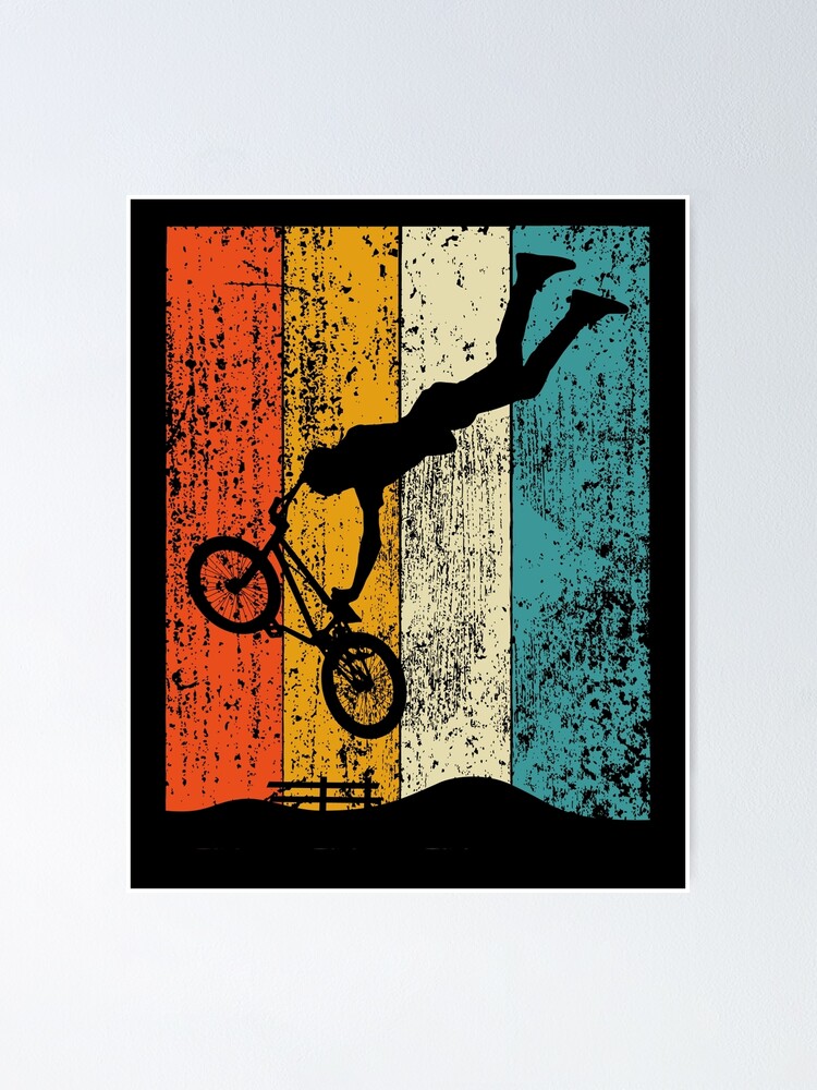 "BMX LIFE Retro Vintage" Poster by SnsStudios | Redbubble