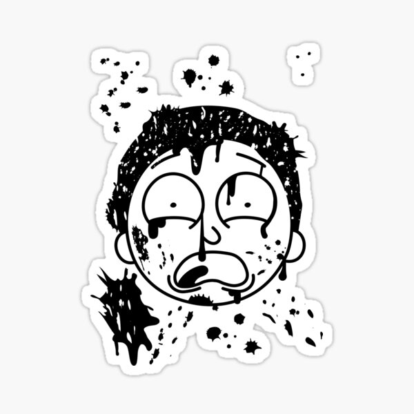 Rick And Morty Dripping Stickers | Redbubble