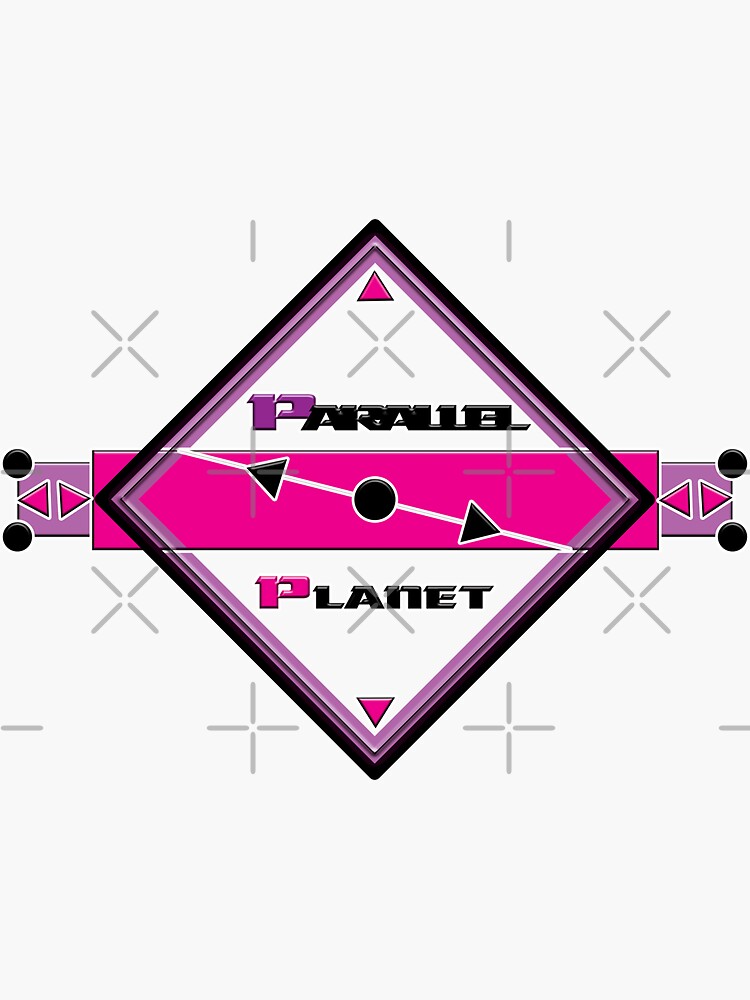 "Parallel planet theme." Sticker for Sale by Cipher2 | Redbubble