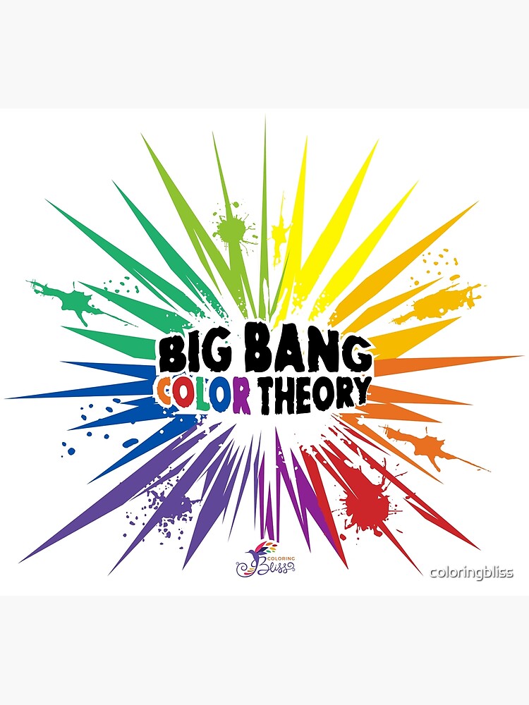 Lámina metálica «Teoría del color del Big Bang» de coloringbliss ...