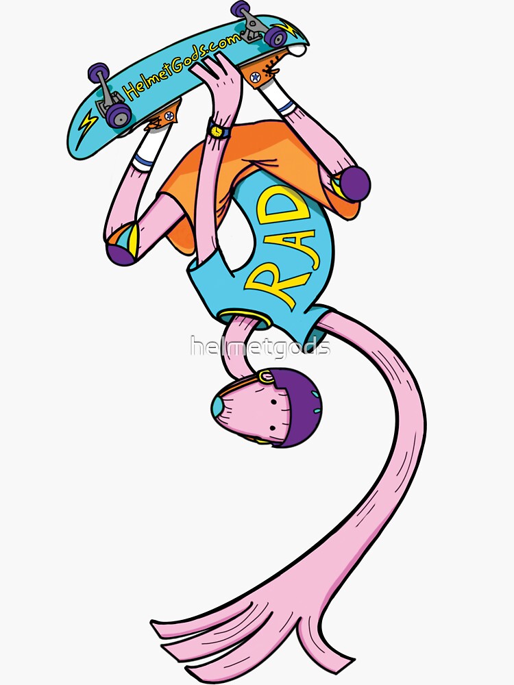 "Rad Lad" Sticker by helmetgods | Redbubble