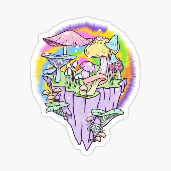 "Magic mushroom" Sticker by LunaGrace | Redbubble