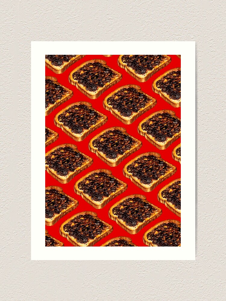 "Vegemite Toast Pattern" Art Print by KellyGilleran | Redbubble