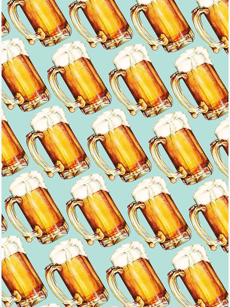 "Beer Pattern" Poster for Sale by KellyGilleran | Redbubble
