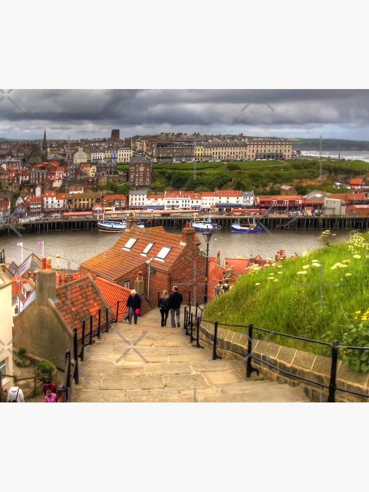 "Top of the Whitby Steps" Throw Blanket for Sale by tomg | Redbubble