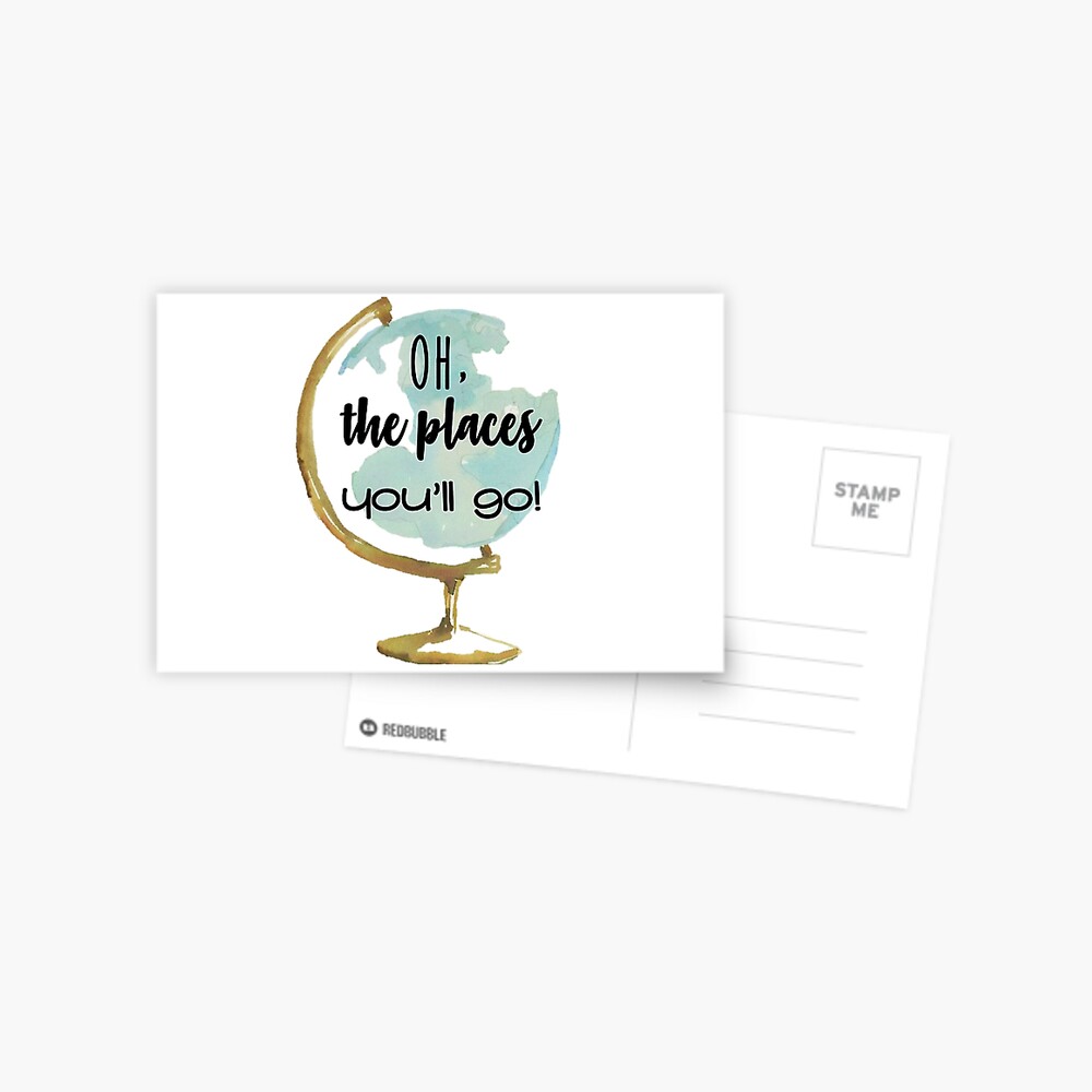 "Oh, the places you'll go" Sticker for Sale by anelso11 | Redbubble