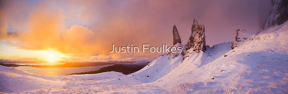 "Winter sunrise, the Old Man of Storr, Skye." by Justin Foulkes | Redbubble