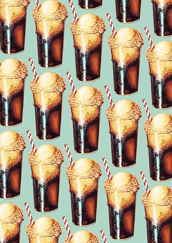 "Root Beer Float Pattern" by Kelly Gilleran | Redbubble