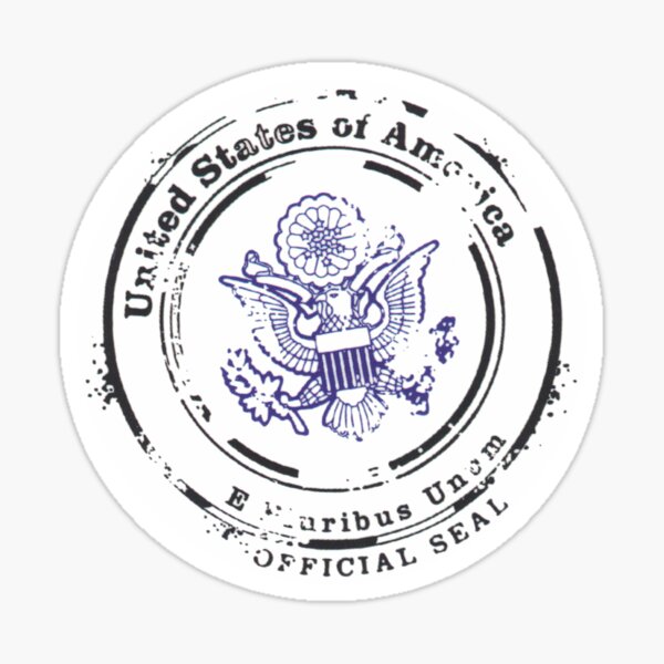 "USA seal sticker" Sticker for Sale by schneiderdesign | Redbubble