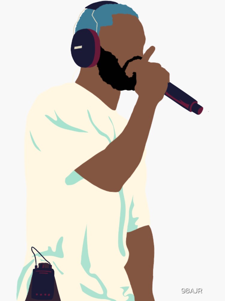 "FRANK OCEAN" Sticker for Sale by 98AJR | Redbubble