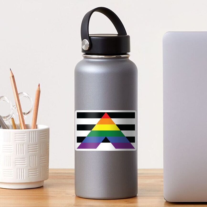 Straight Ally Pride Flag Sticker For Sale By Lgbtshoppe Redbubble