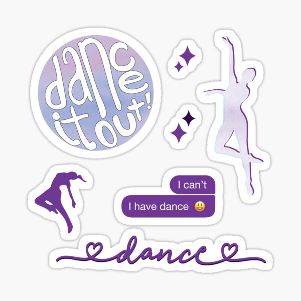 "Purple Watercolor Dance Sticker Pack" Sticker by The-Goods | Redbubble