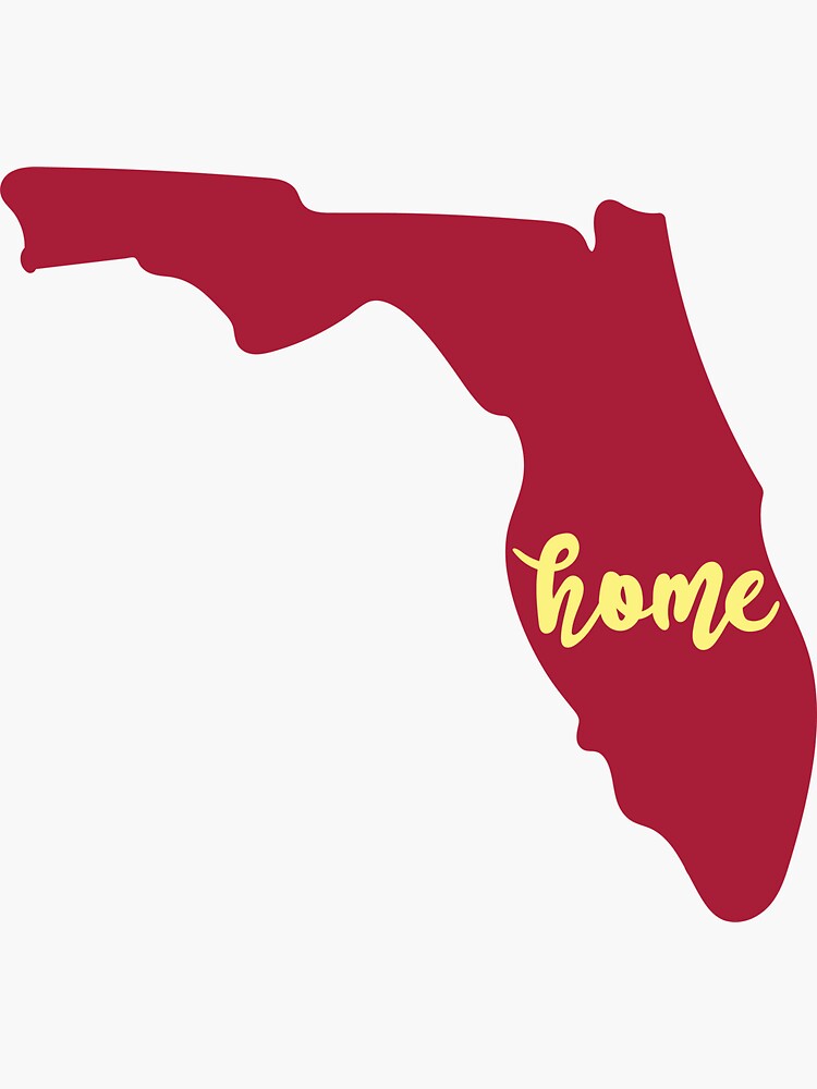 "Florida State Home" Sticker by gep0101 | Redbubble