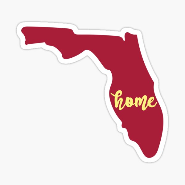 "Florida State Home" Sticker by gep0101 | Redbubble