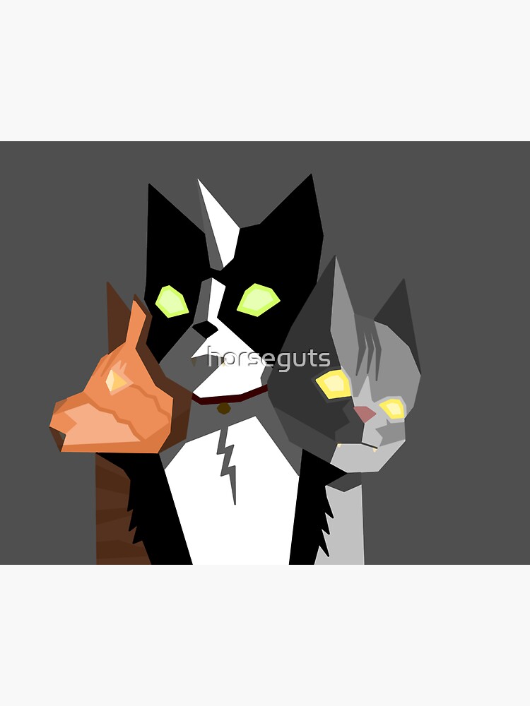 "Cerberus cat" Sticker for Sale by horseguts | Redbubble