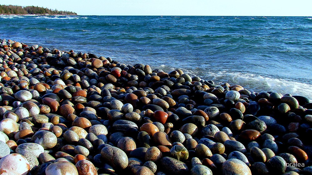 "Lake Superior Rocks 2 - Marathon Ontario Canada" by loralea | Redbubble