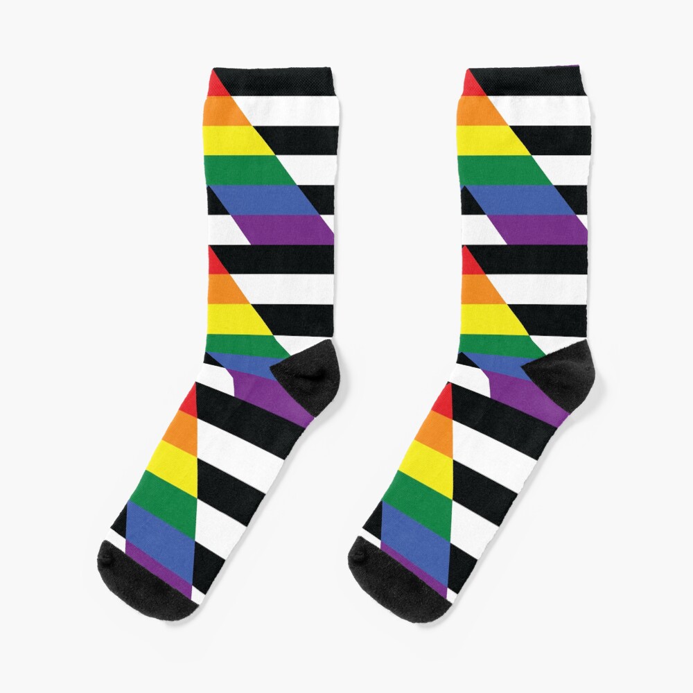 "Straight Ally Pride Flag" Socks for Sale by lgbtshoppe | Redbubble