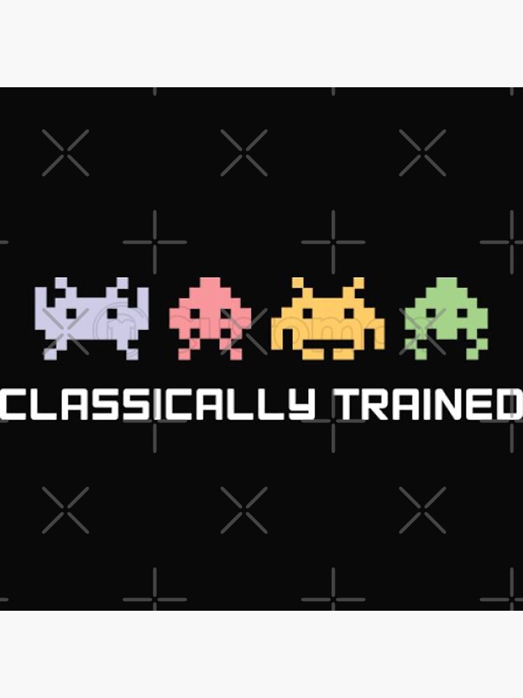 "Classically Trained 80's Video Game Aliens" Sticker by emilylao ...