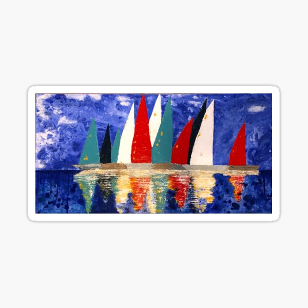 "Sails" Sticker by turtlefishart | Redbubble