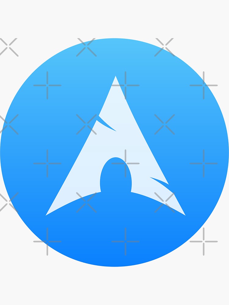 "Arch Linux logo" Sticker for Sale by codedgar | Redbubble