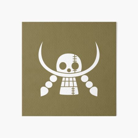 "Whitebeard Pirates Jr Jolly Roger" Art Board Print by jimjimfuria ...
