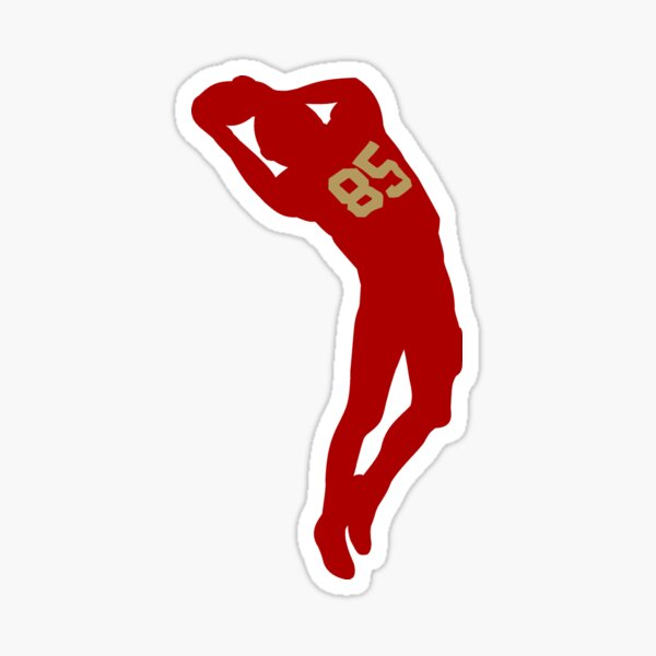 "George Kittle (Red and Gold)" Sticker for Sale by rodneyburnsjr ...