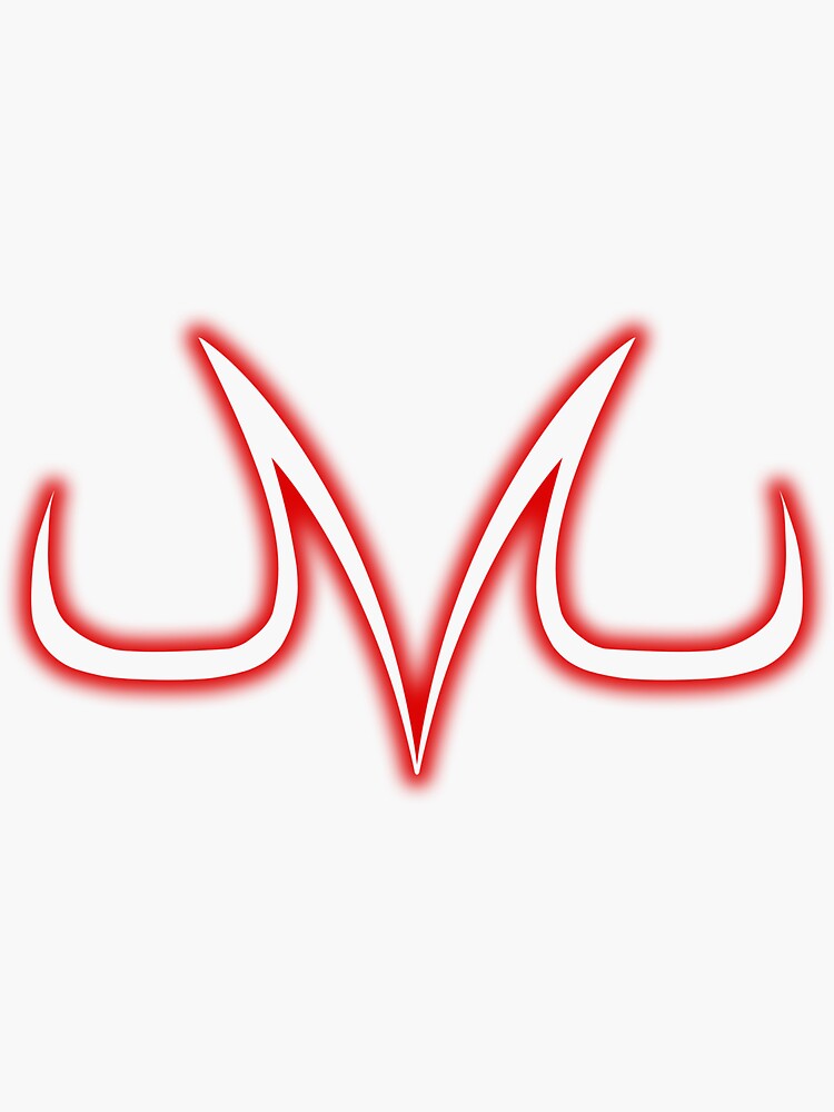 "DBZ - Majin (Red Glow) _018" Sticker for Sale by animereloaded | Redbubble