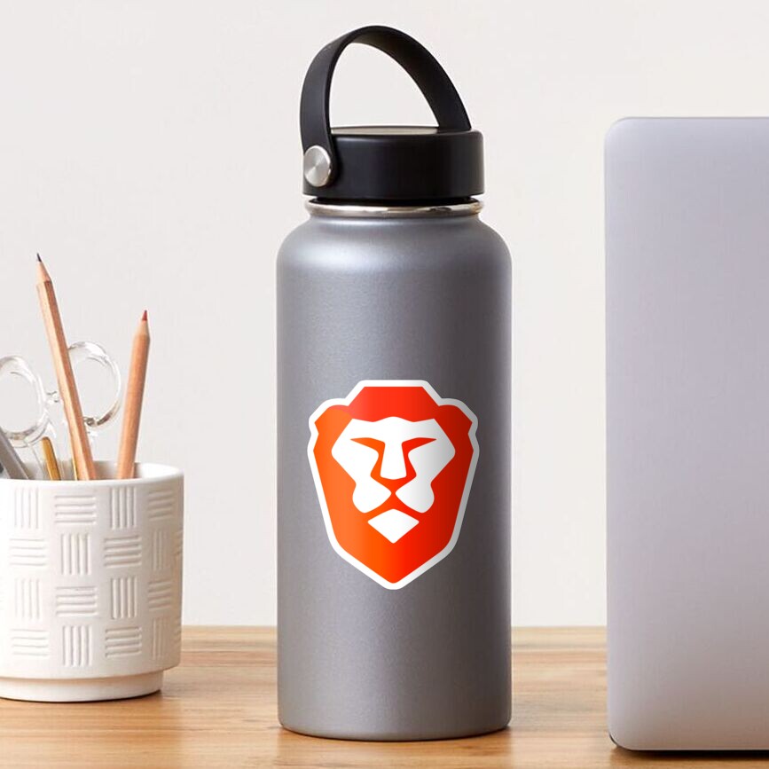 "Brave browser logo" Sticker by codedgar | Redbubble