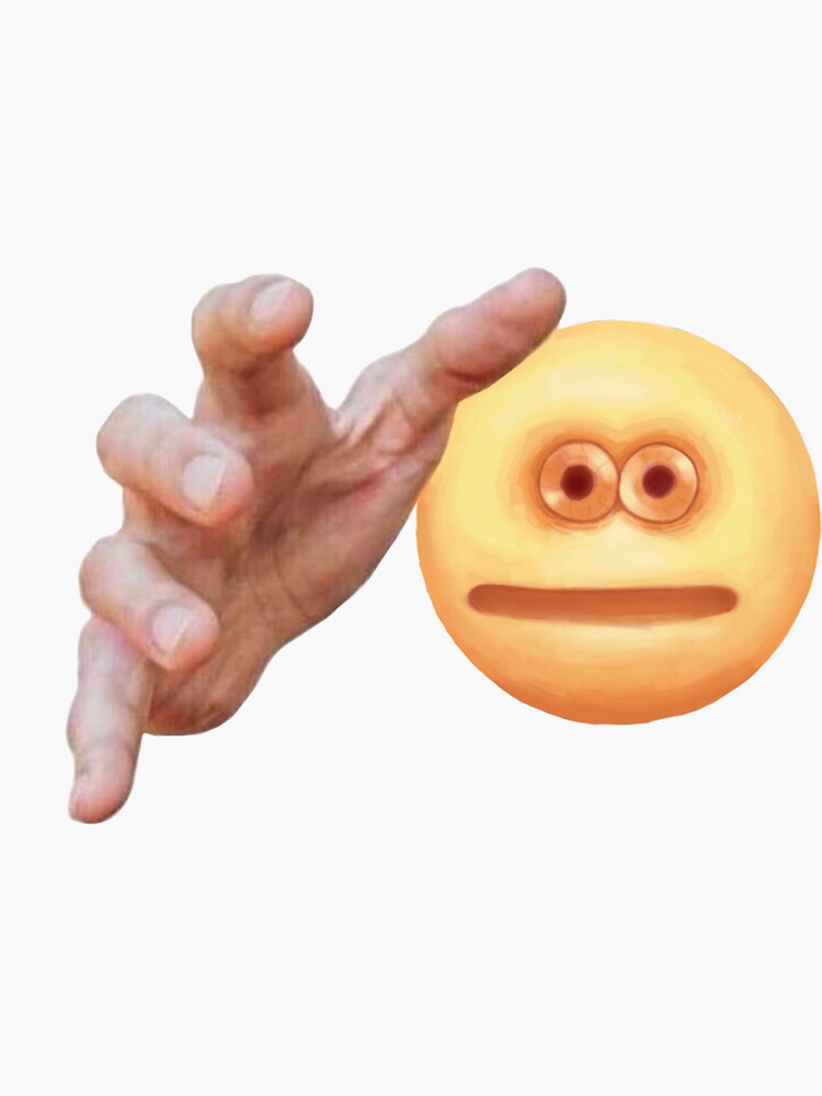 "reaching out emoji" Sticker for Sale by babystickers | Redbubble