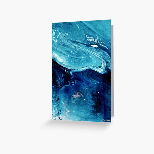 "Marbling - 5" Greeting Card by ange2 | Redbubble