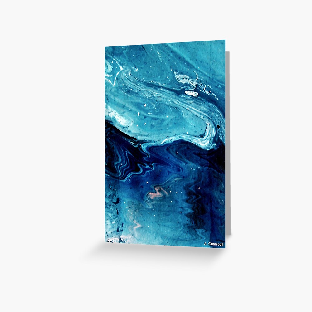 "Marbling - 5" Greeting Card by ange2 | Redbubble
